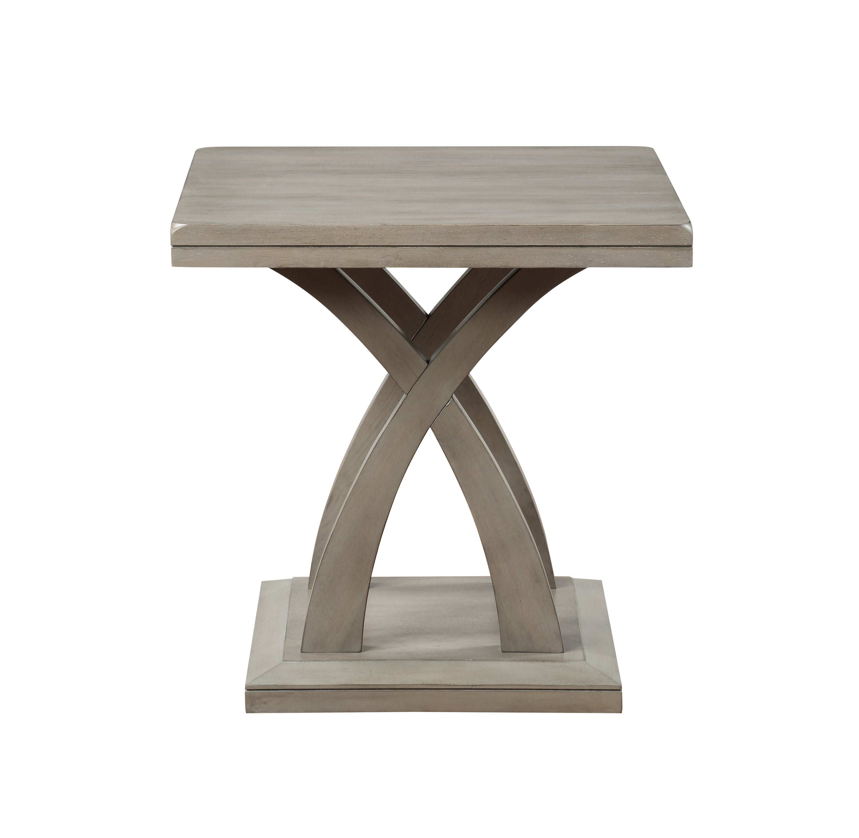 24-Inch Square End Table with Hardwood Solids and Mango Veneers, Livin ...